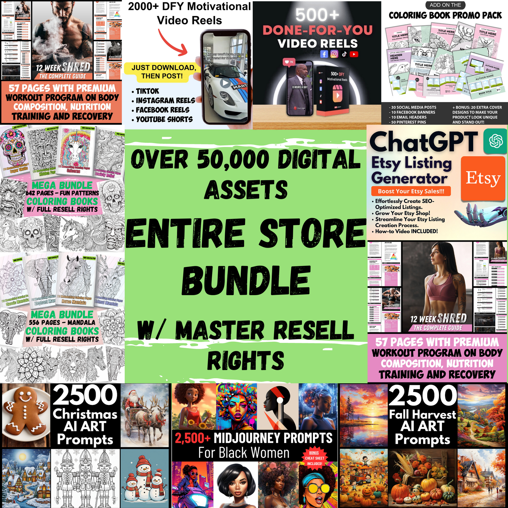 ENTIRE STORE Bundle - All Past, Current and Future Digital Products – DL